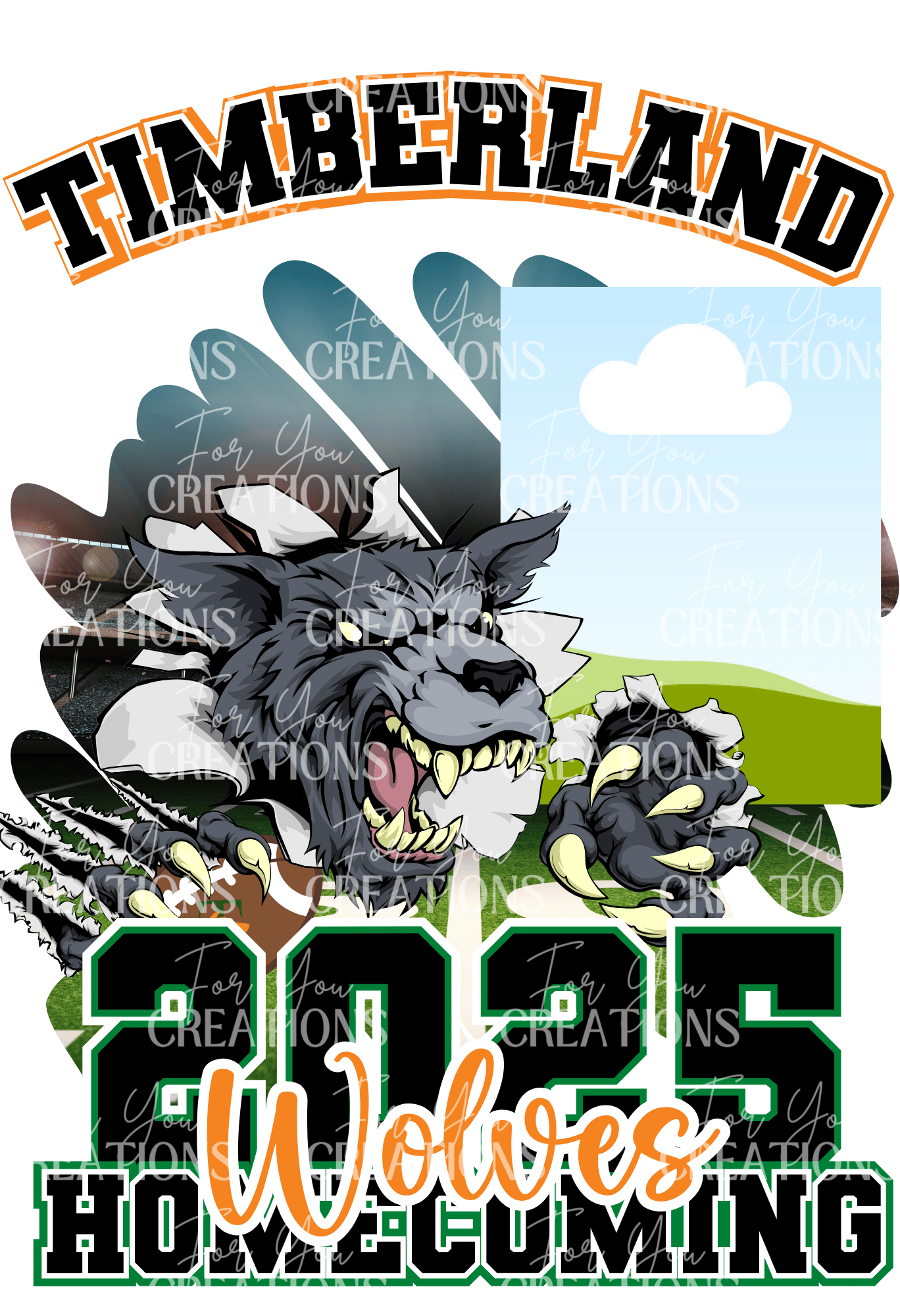 Timberland 2025 Homecoming Template – For You Creations